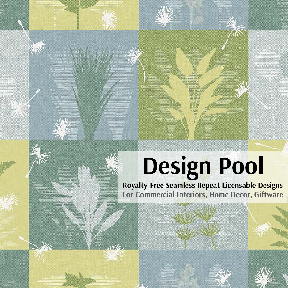 Botanical Squares Pattern P1402 - Design Pool